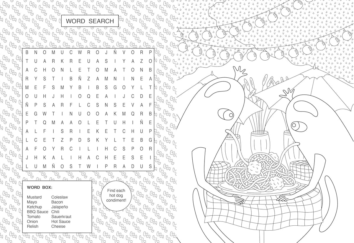 The Hot Dog Coloring and Activity Book – Chronicle Books