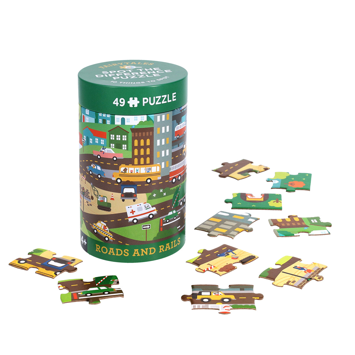 Spot the Difference Puzzle: Roads and Rails – Chronicle Books