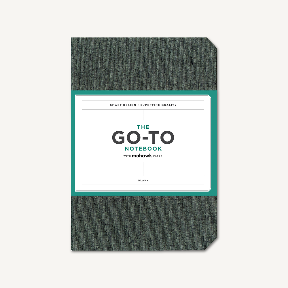 Go-To Notebook with Mohawk Paper, Slate Grey Blank | Chronicle Books