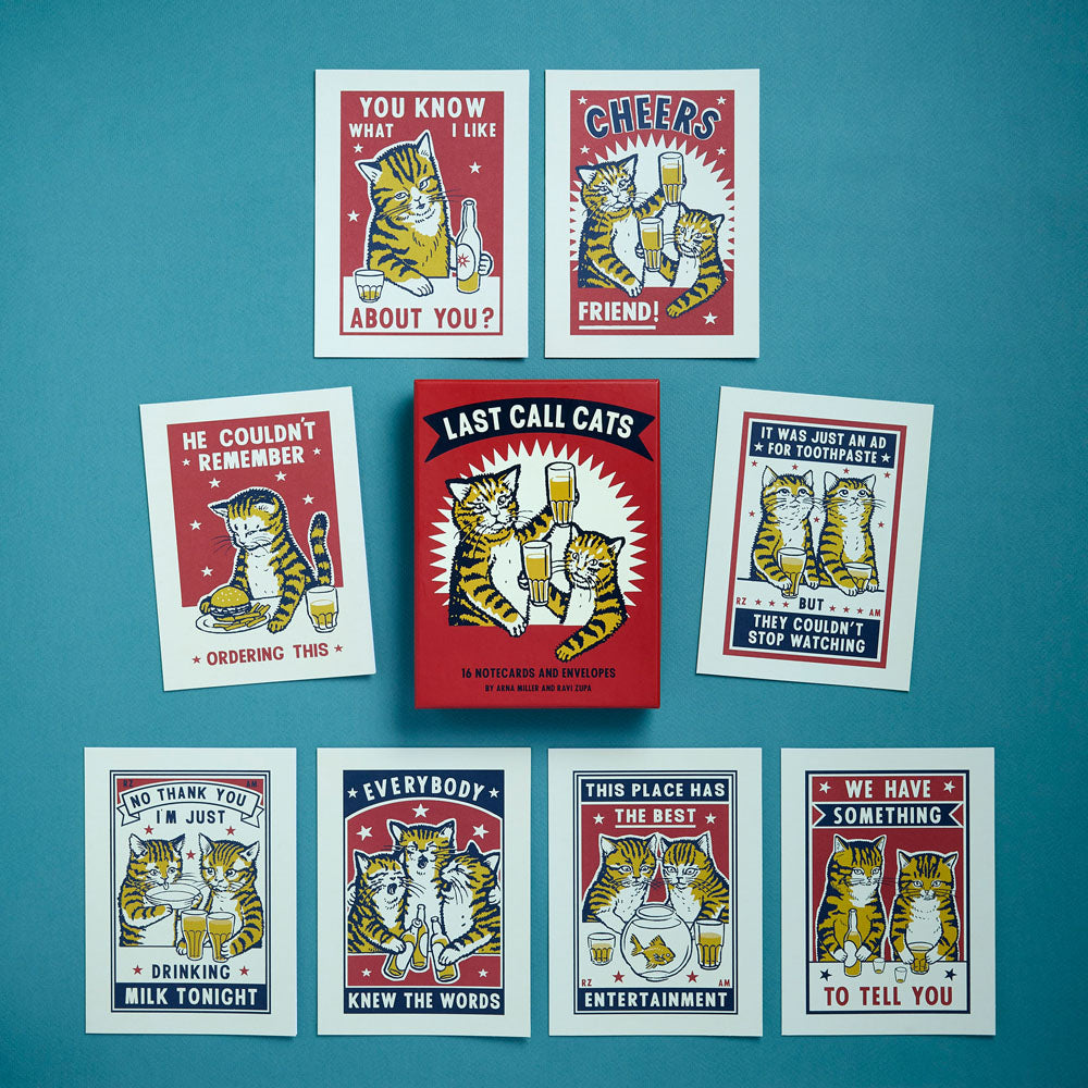 Last Call Cats Notecards | Chronicle Books
