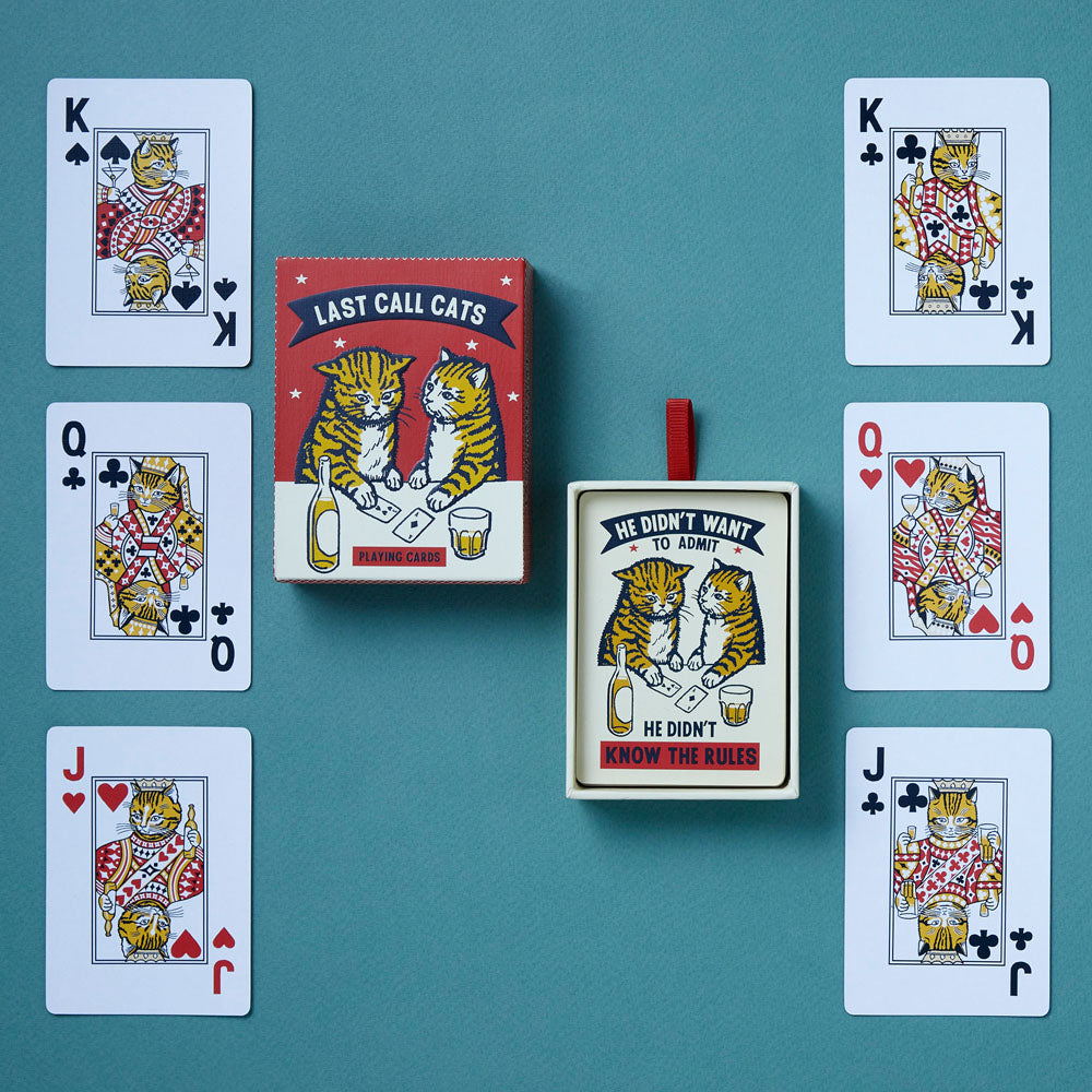Last Call Cats Playing Cards | Chronicle Books